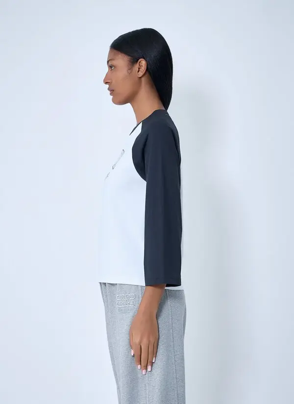 GANNI Logo Motif T-shirt - White