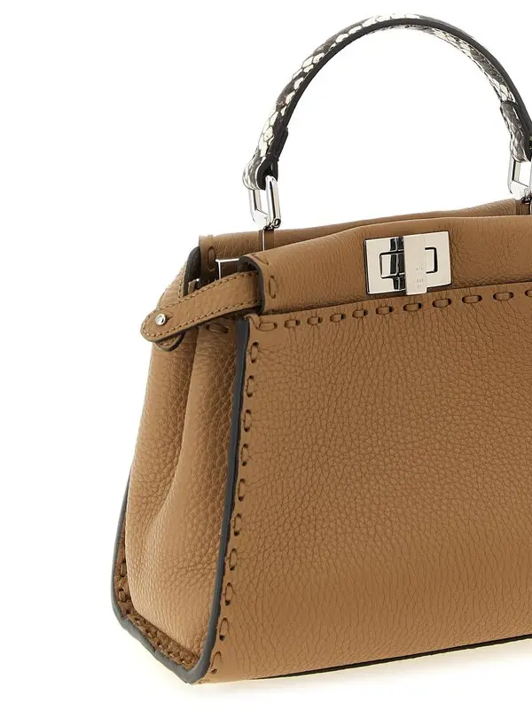 Fendi Peekaboo Mini Handbag - Cream