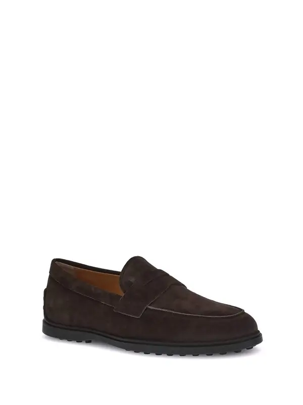 TOD'S Suede Loafers - Brown