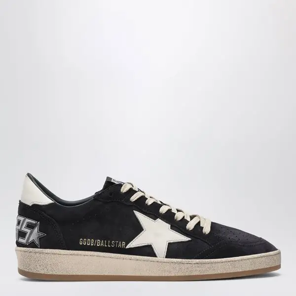 GOLDEN GOOSE Dark /white Ball Star Sneakers In Suede And Leather - Blue