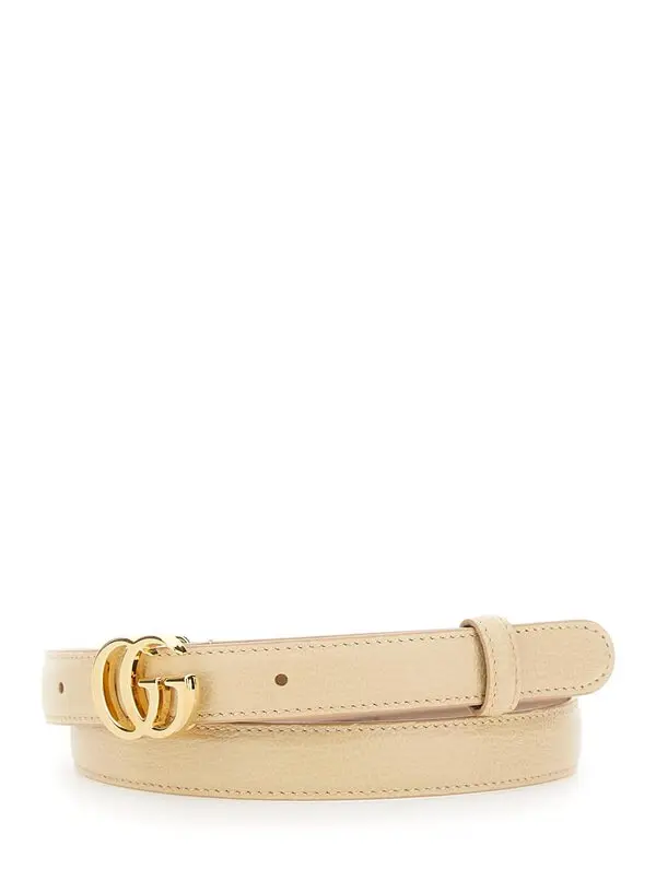 Gucci Flat Gg Marmont Belt