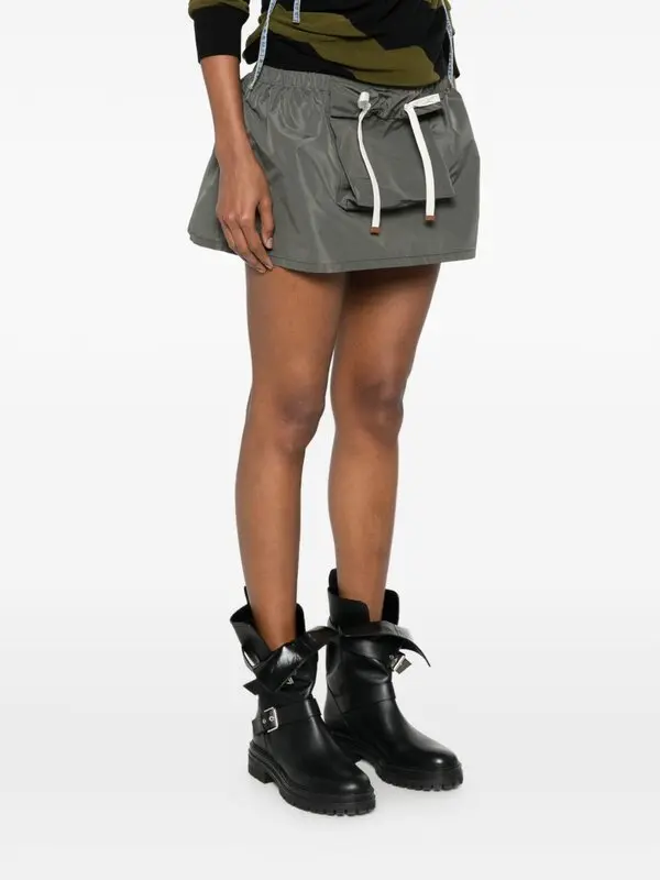 Miu Miu Logo Mini Skirt