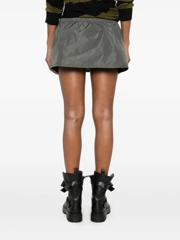 Miu Miu Logo Mini Skirt - Multicolor