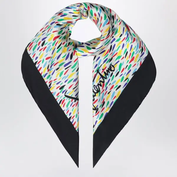 Valentino Garavani Silk Scarf With Print - Multicolor