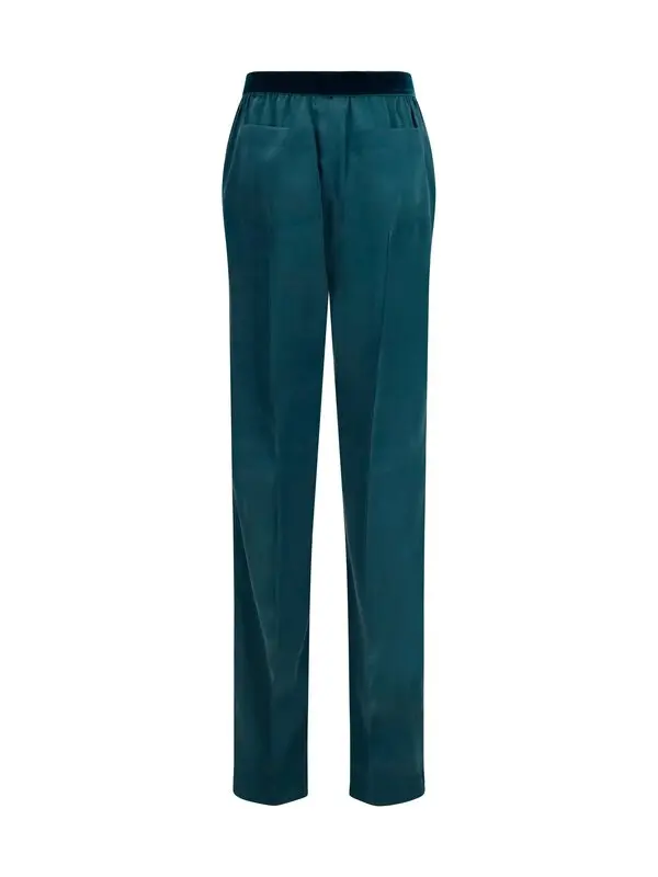 TOM FORD Silk Satin Pants - Blue