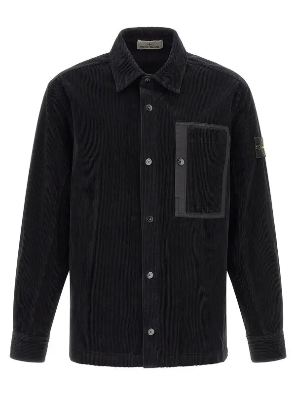 Stone Island 1200016' Overshirt - Black