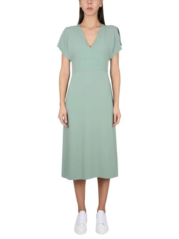 BOSS V-neck Midi Dress