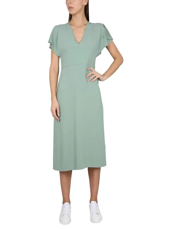 BOSS V-neck Midi Dress