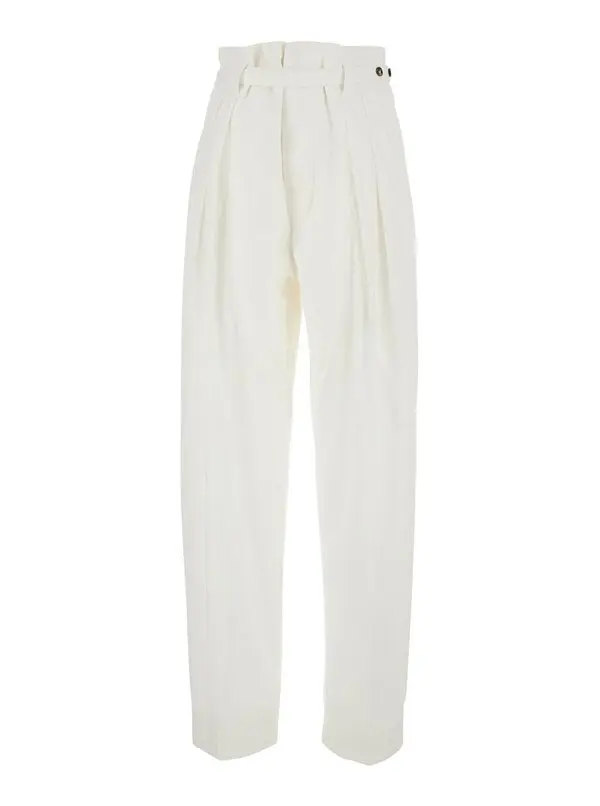 Bottega Veneta Cotton Tapered Leg Pants - Multicolor