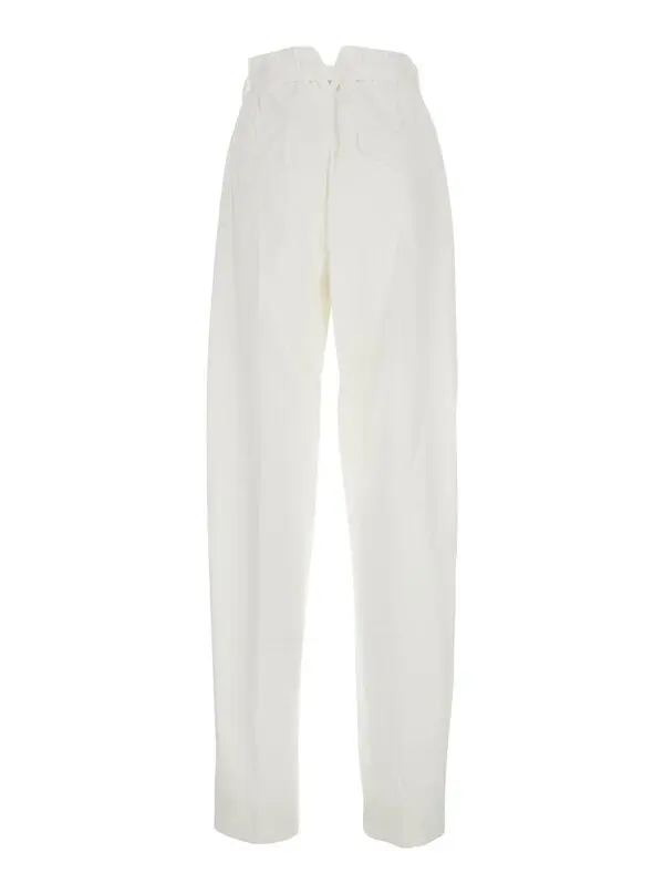 Bottega Veneta Cotton Tapered Leg Pants - Multicolor
