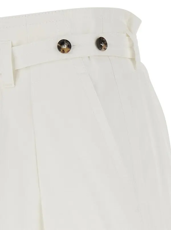 Bottega Veneta Cotton Tapered Leg Pants - Multicolor