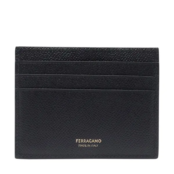 FERRAGAMO Gancini Cards Holder - Black
