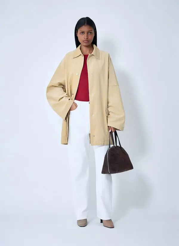 TOTEME Corduroy Shirt Jacket - Cream