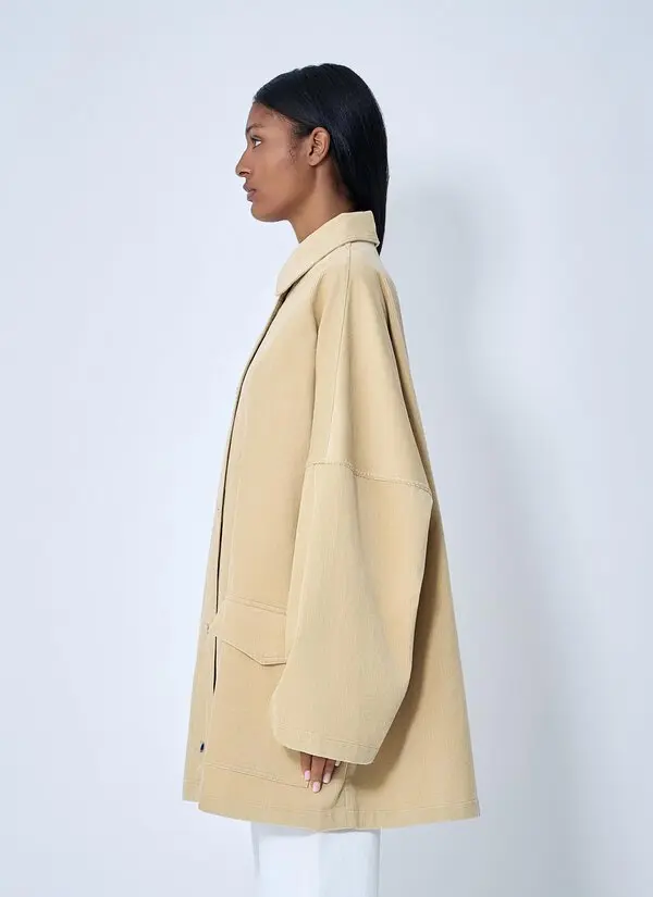 TOTEME Corduroy Shirt Jacket - Cream