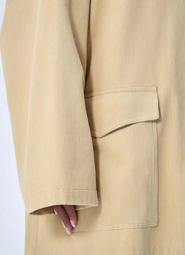 TOTEME Corduroy Shirt Jacket - Cream