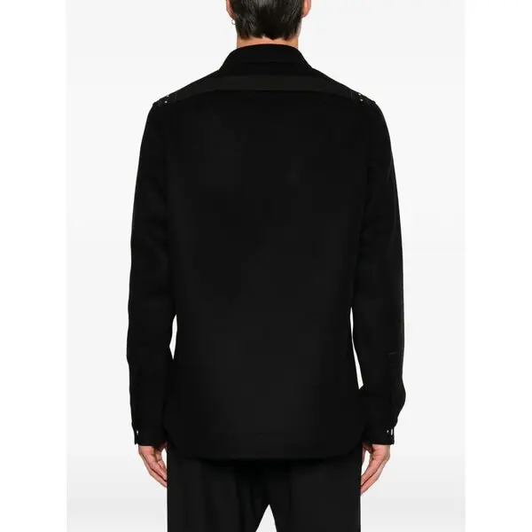 Rick Owens Solid Shirt Jacket - Black
