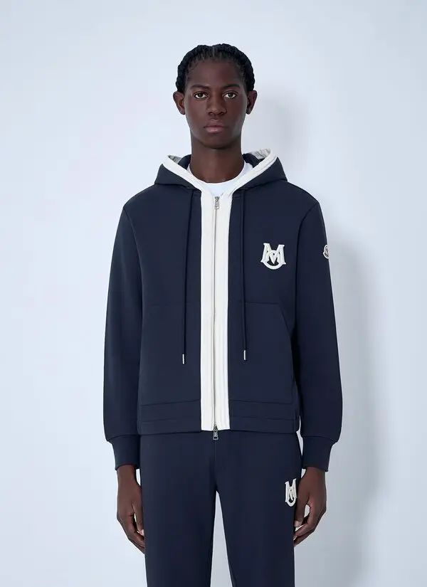 Moncler Zip-up Hoodie - Blue