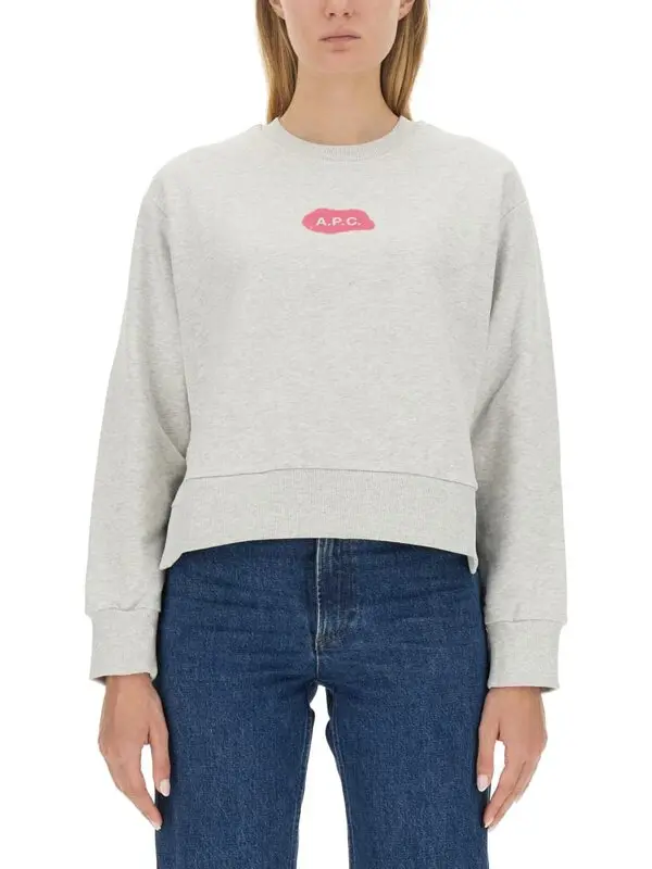 A.p.c. Logo Sweatshirt - Gray