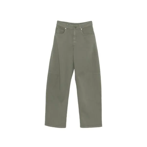 Brunello Cucinelli Denim Wide-leg Jeans - Green