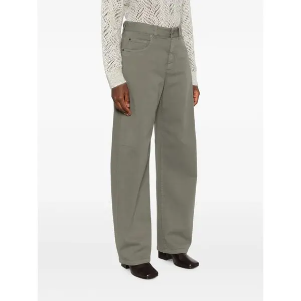 Brunello Cucinelli Denim Wide-leg Jeans - Green