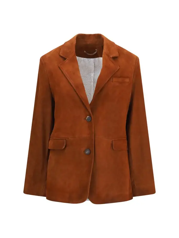 GOLDEN GOOSE Single-breasted Leather Jacket