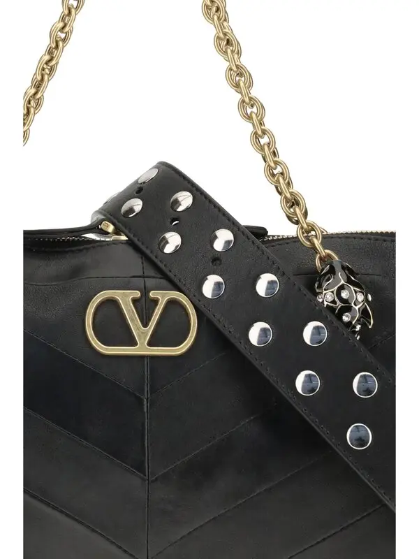 Valentino Garavani Panthea Chevron Medium Shoulder Bag
