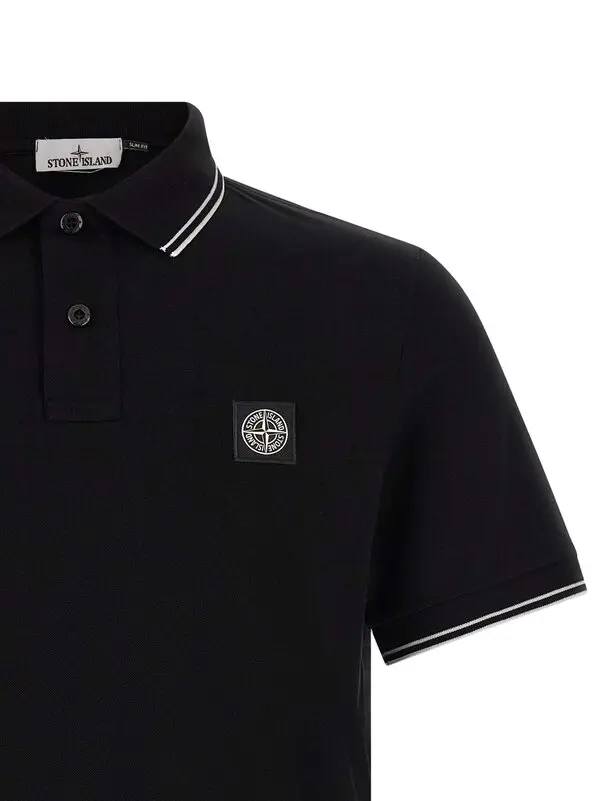 Stone Island 2200010' Polo Shirt - Black