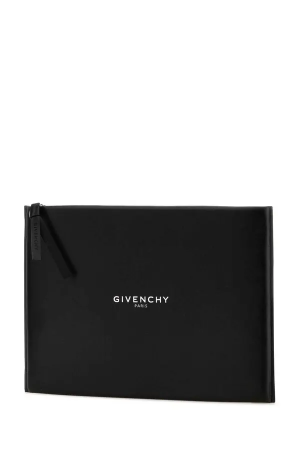 Givenchy Leather Large Antigona Stamped Clutch