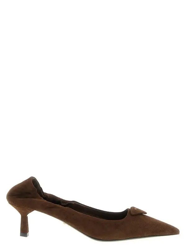Prada Suede Pumps - Brown
