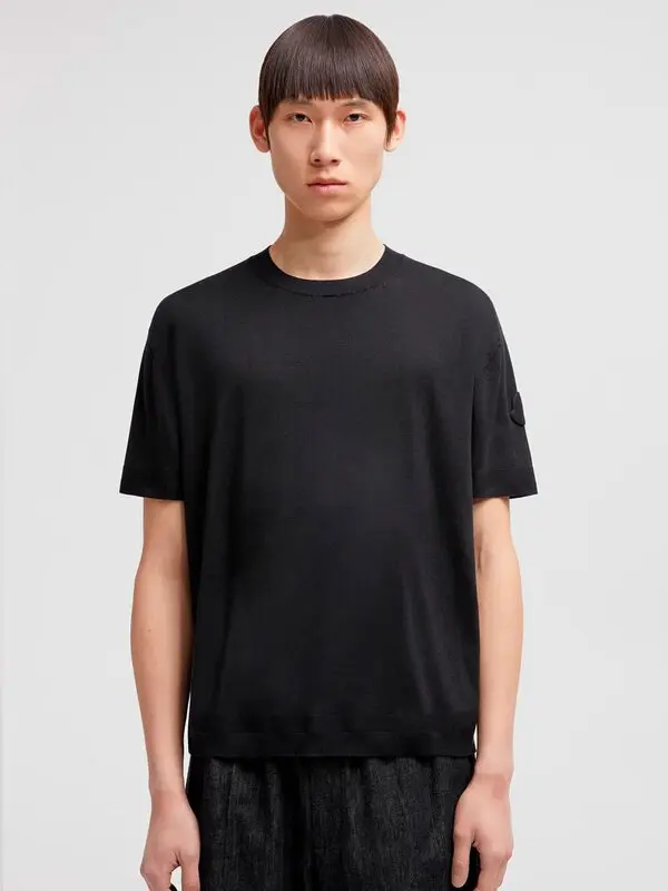 Moncler Silk & Cotton Knit T-shirt