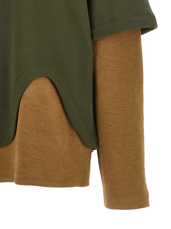 Attico Trompe L'oeil Sweatshirt - Green
