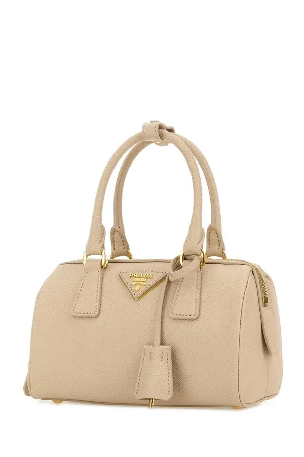 Prada Sand Leather Handbag