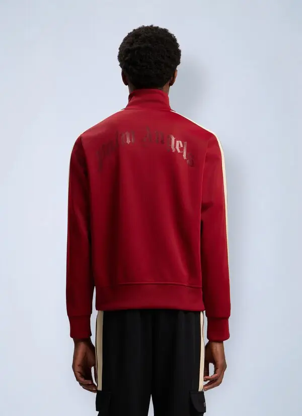 Palm Angels Curved Logo Zip-up Track Jacket