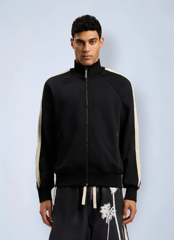 Palm Angels Performance Zip-up Track Jacket - Black