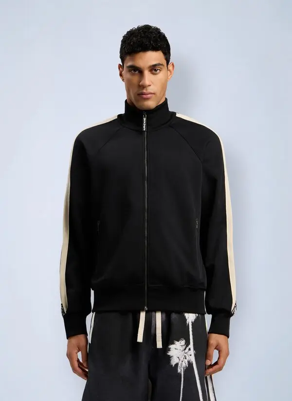 Palm Angels Performance Zip-up Track Jacket - Black