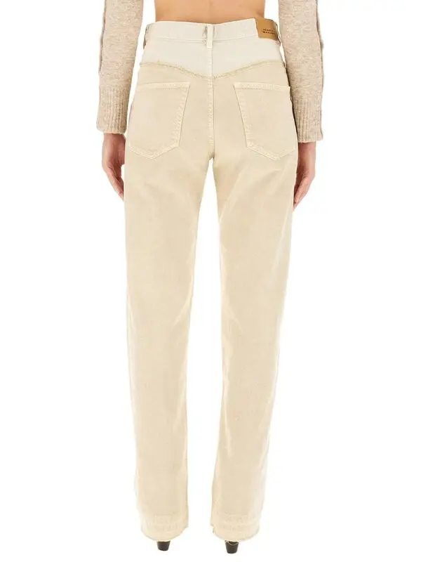 Isabel Marant Étoile Noemie Straight Jeans - Multicolor