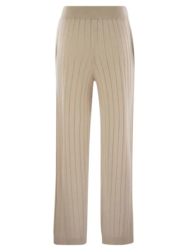 Brunello Cucinelli Cashmere Knit Trousers