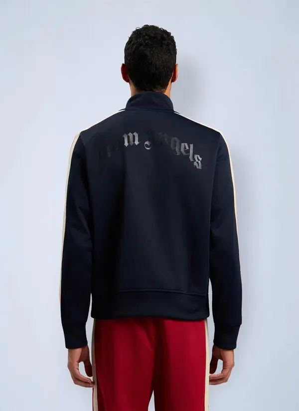Palm Angels Curved Logo Zip-up Track Jacket