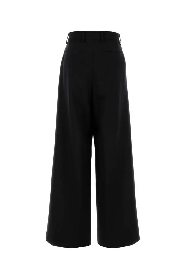 Dries Van Noten Wool Blend Penn Wide-leg Pant