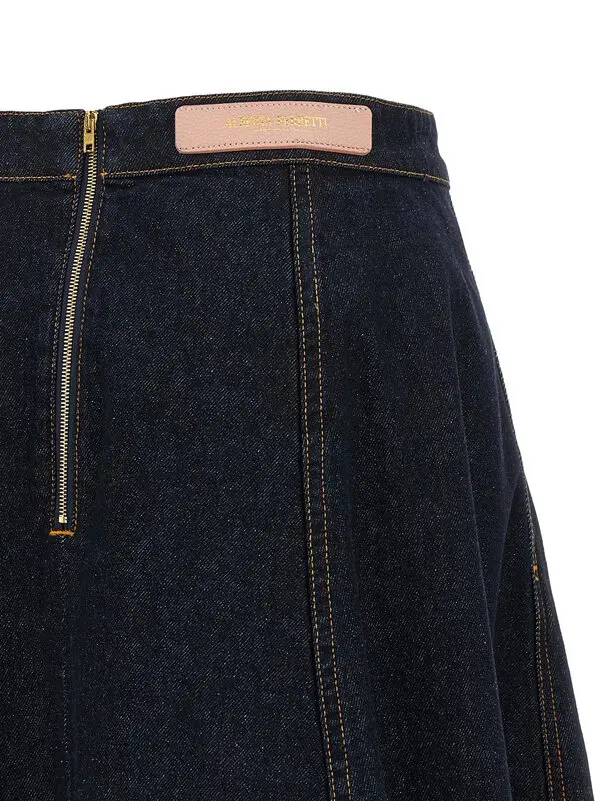 Alberta Ferretti Denim Skirt