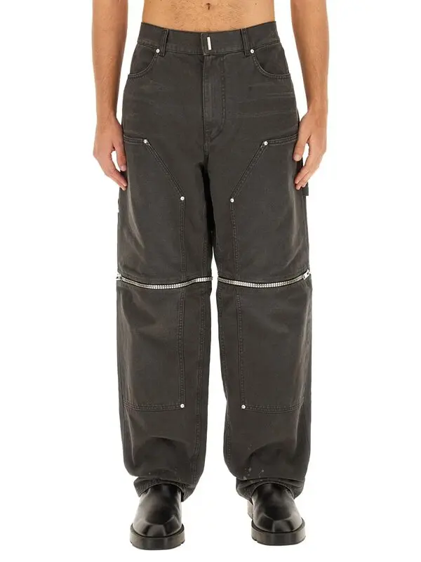 Givenchy Jeans With Zip - Black