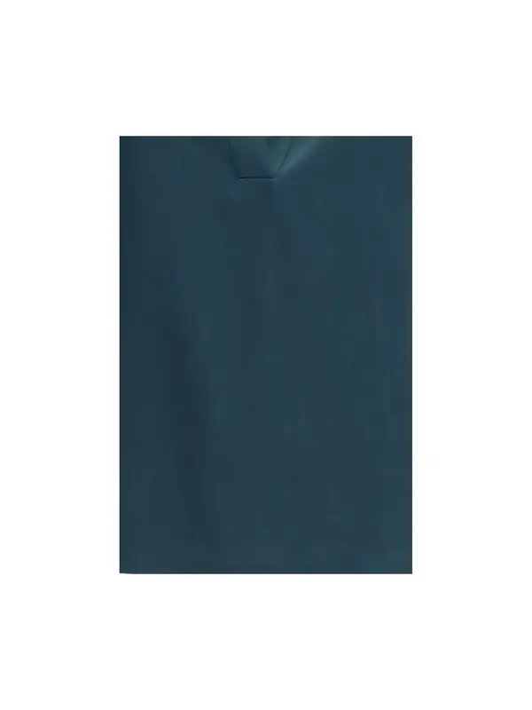 TOM FORD Deep V-neck Silk Shirt - Blue