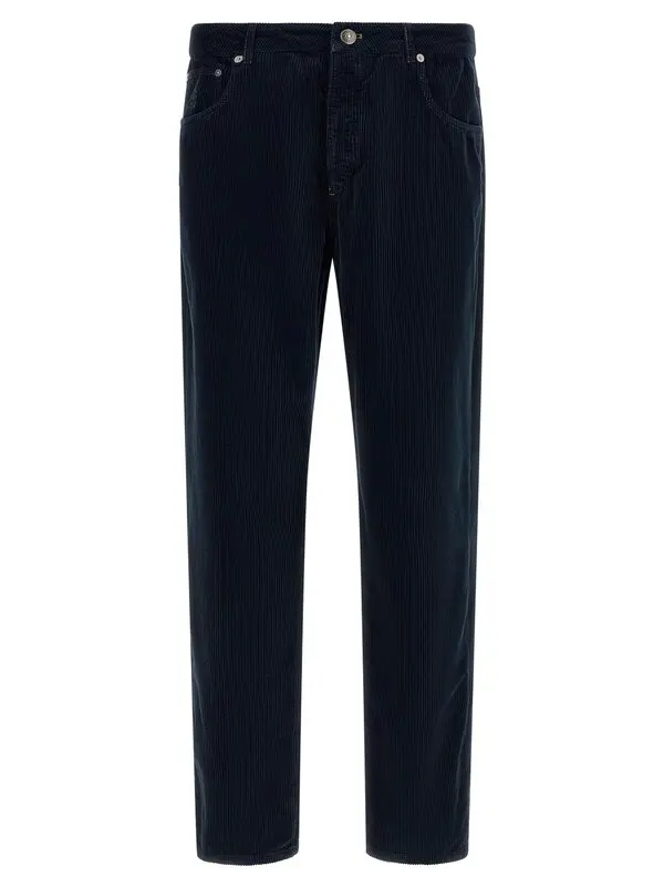 Brunello Cucinelli Corduroy Pants - Blue