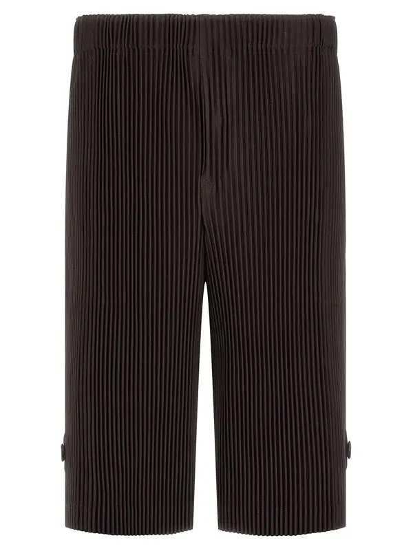 Issey Miyake Wear Or Wrap' Bermuda Shorts - Brown