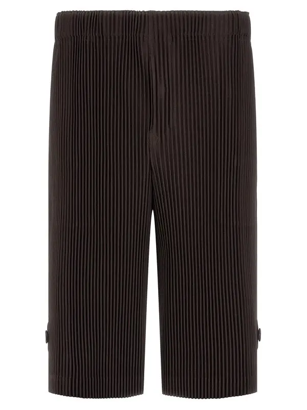 Issey Miyake Wear Or Wrap' Bermuda Shorts - Brown
