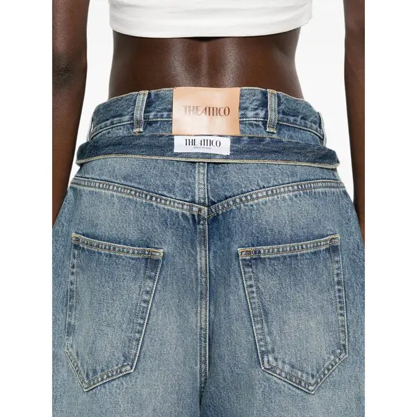 Attico Denim Wide-leg Jeans - Blue