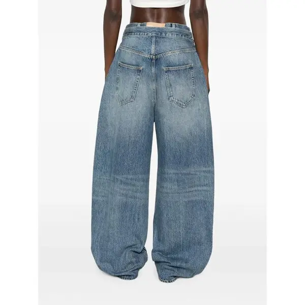 Attico Denim Wide-leg Jeans - Blue