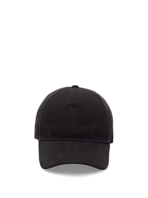 Saint Laurent Cotton Baseball Hat - Multicolor
