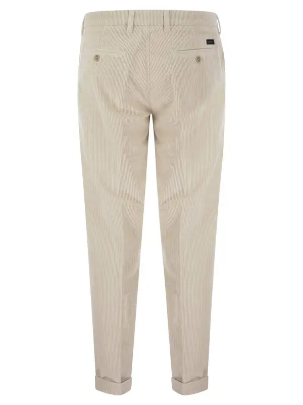 FAY Slim Corduroy Trousers
