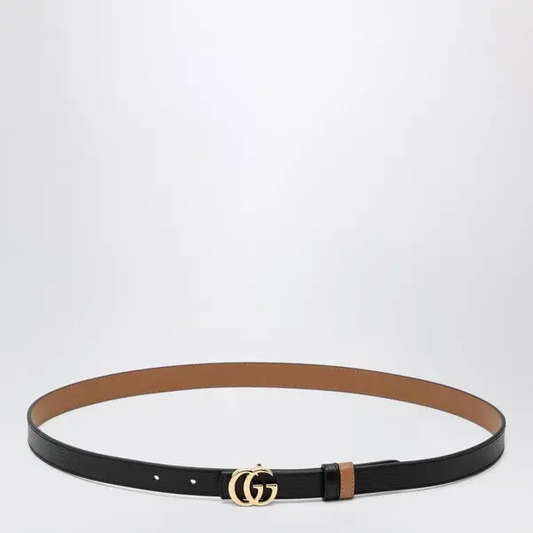 Gucci Reversible Gg Marmont Leather Belt - Black